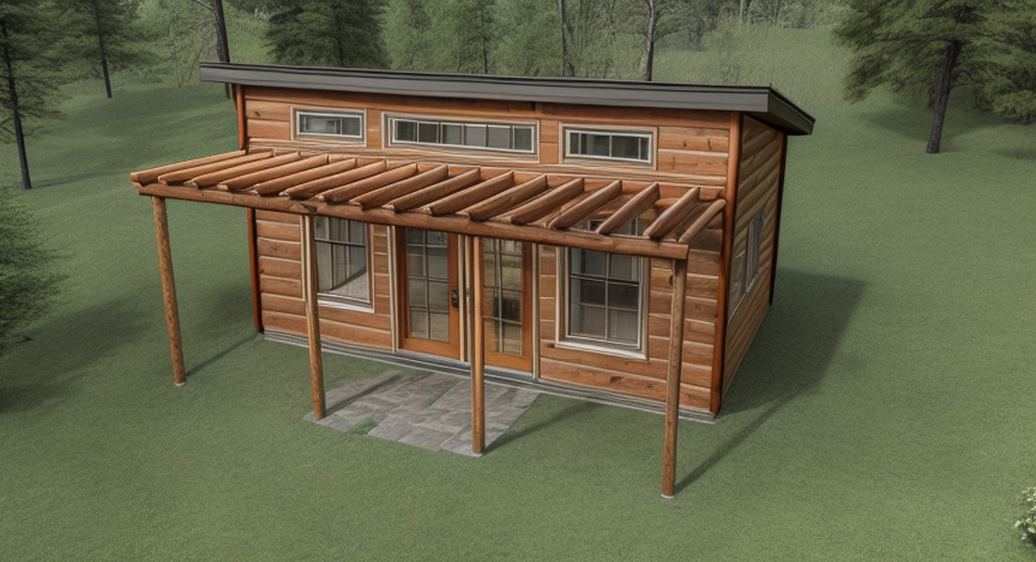 Lean-To Cabin Plans 12x20 | TriCityShedPlans