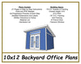 Backyard Office Shed Plans 10x12 | TriCityShedPlans