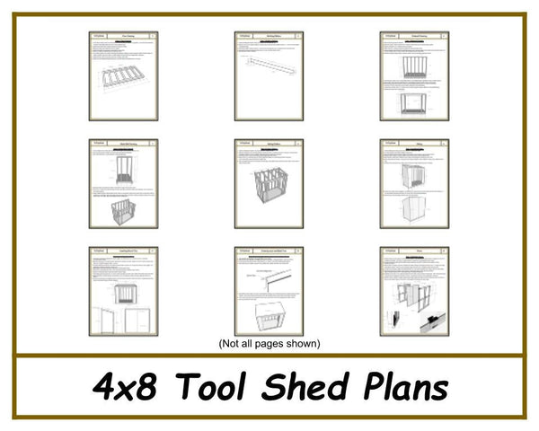 Tool Shed Plans 4x8 | TriCityShedPlans
